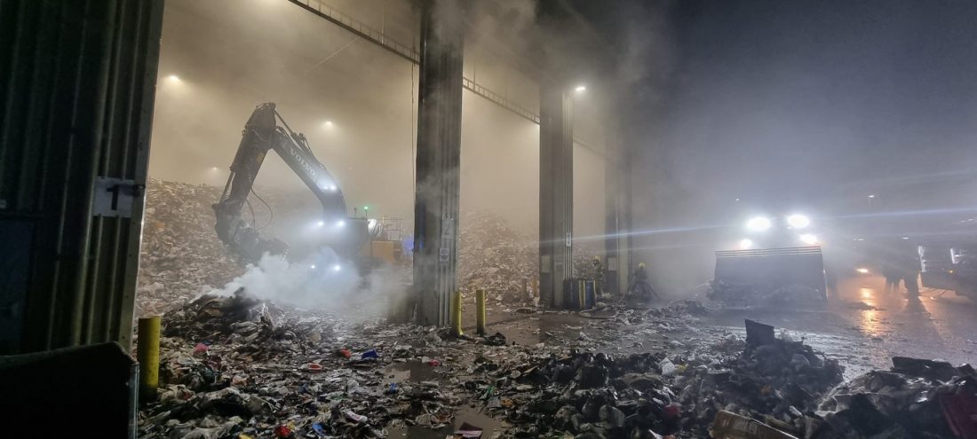 Firefighters tackle recycling waste fire in Alton - Hampshire & Isle of ...