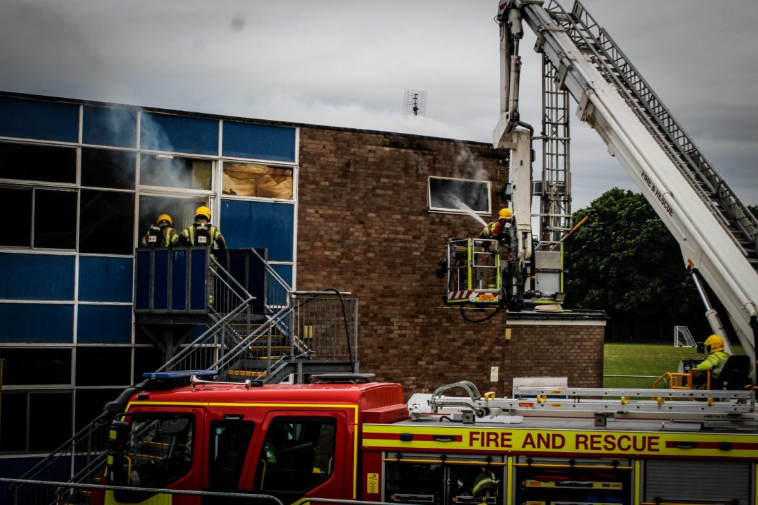Disused former school building fire extinguished by crews - Hampshire ...