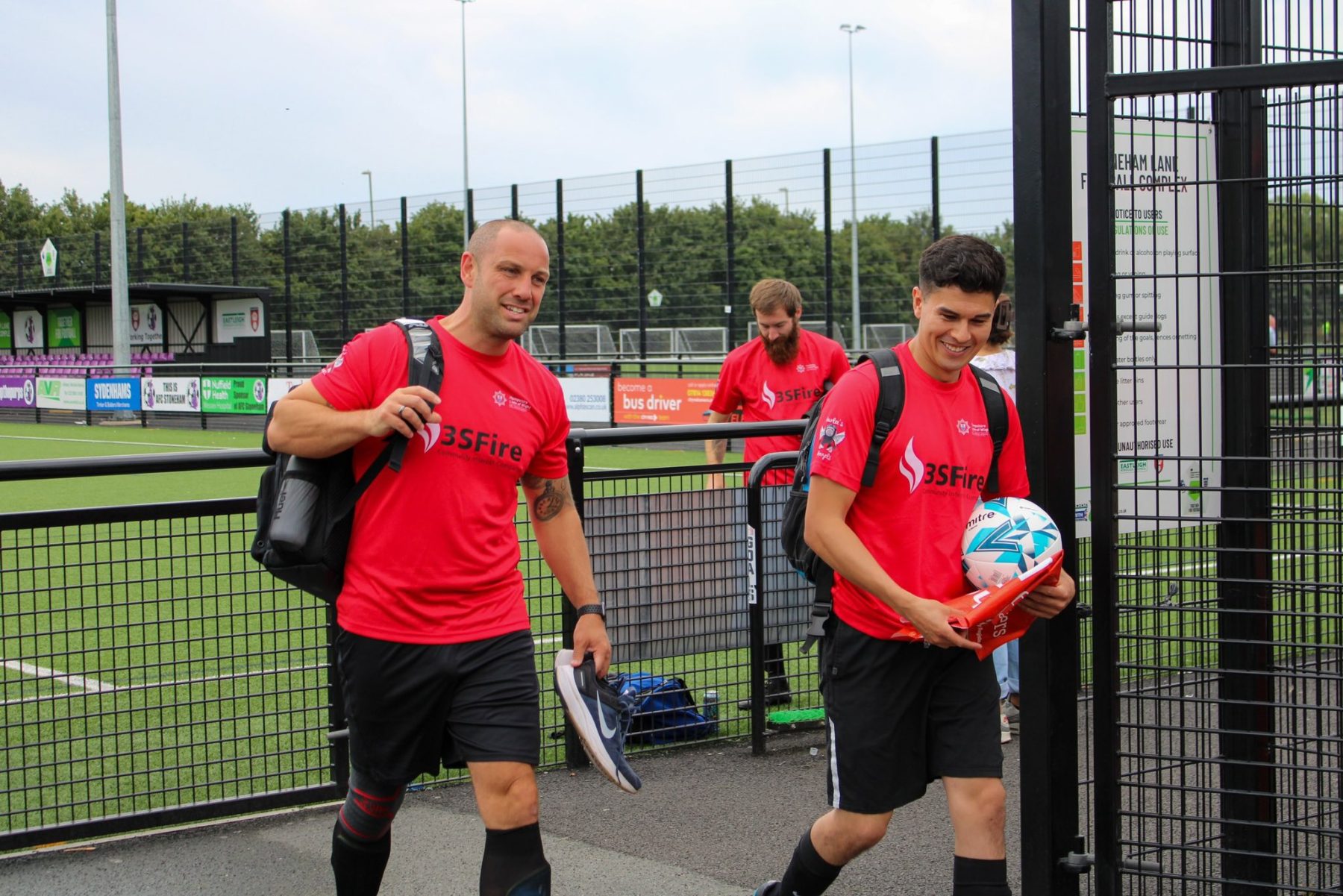 Crews swap fire kit for football kit in charity tournament - Hampshire ...