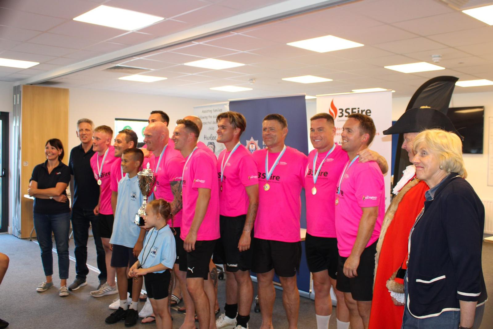 Crews swap fire kit for football kit in charity tournament - Hampshire ...