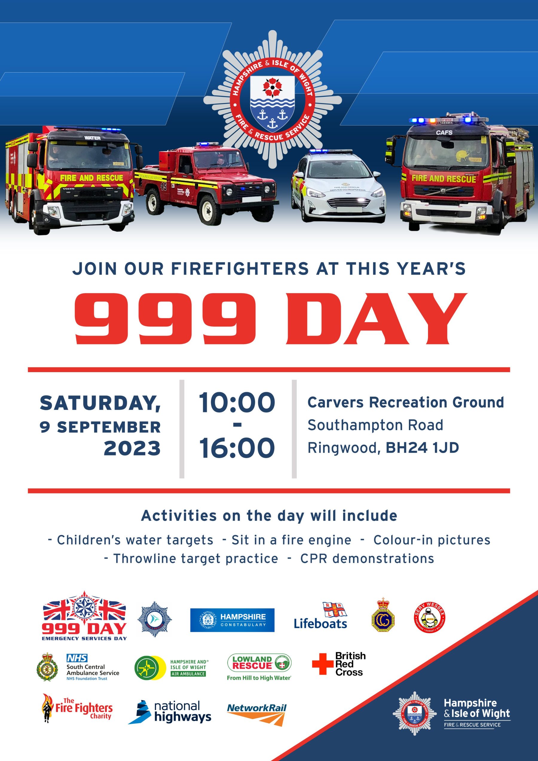 Ringwood Fire Station's 999 Day - Hampshire & Isle of Wight Fire & Rescue Service
