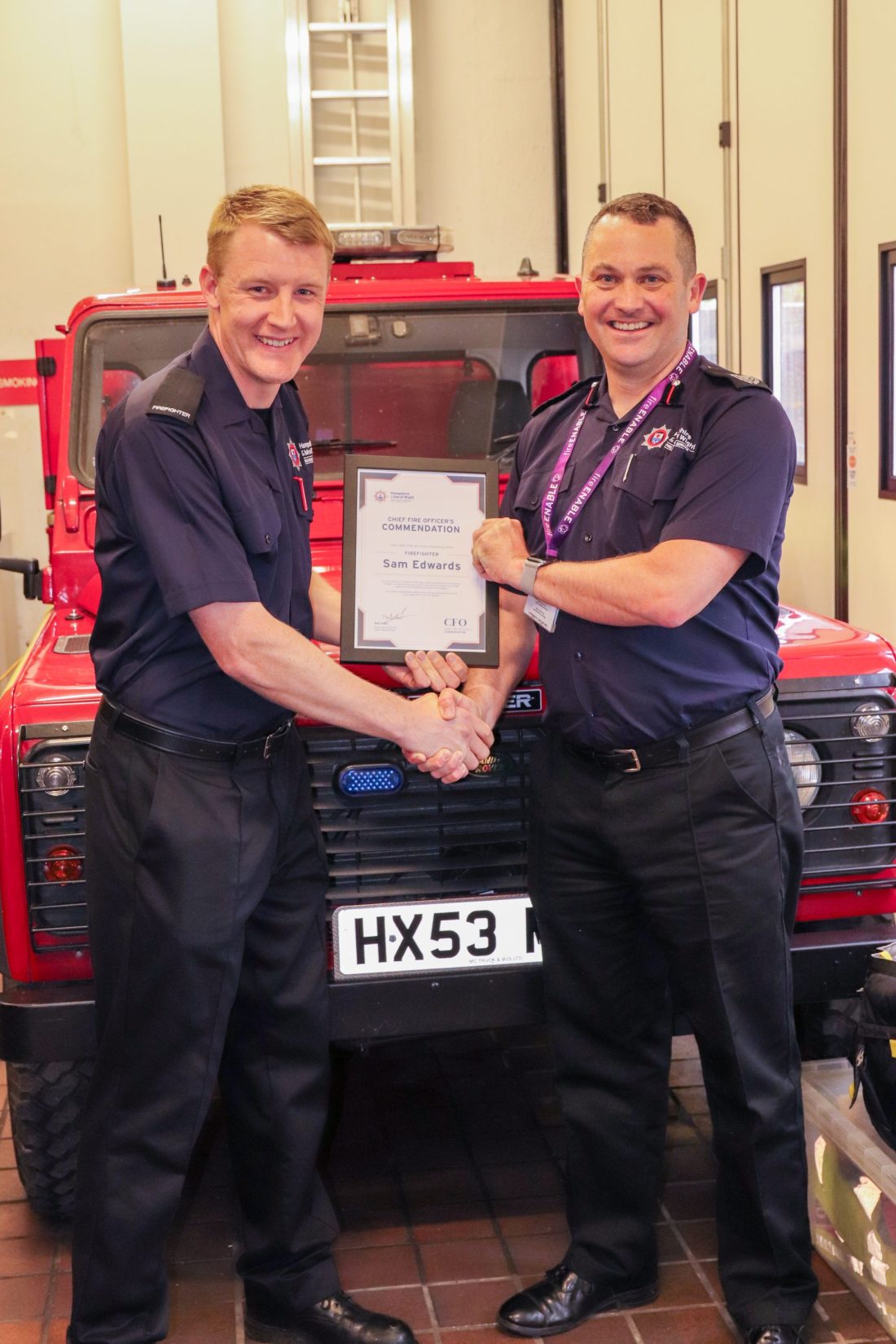 Ringwood firefighter Sam Edwards awarded Chief Fire Officer's ...
