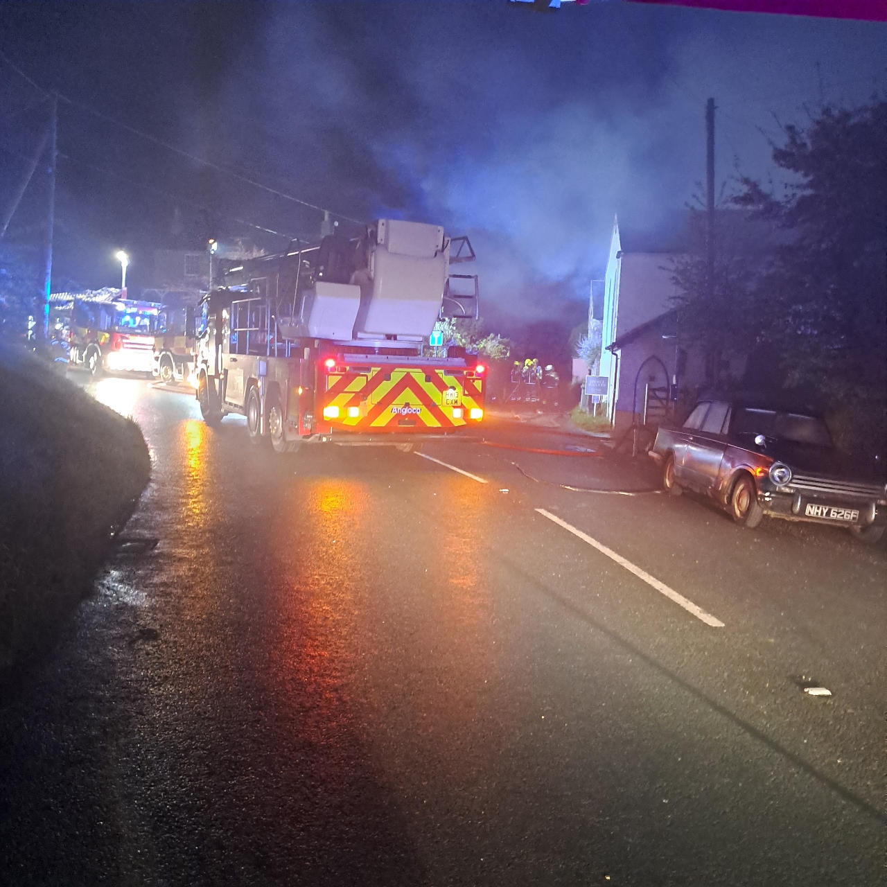 Crews tackle blaze in Brighstone - Hampshire & Isle of Wight Fire ...