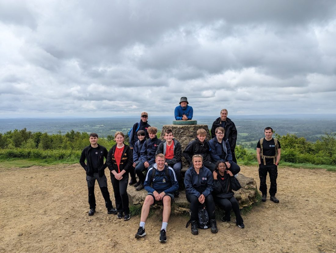 Rushmoor Fire Cadets complete Surrey Three Peaks challenge for charity ...