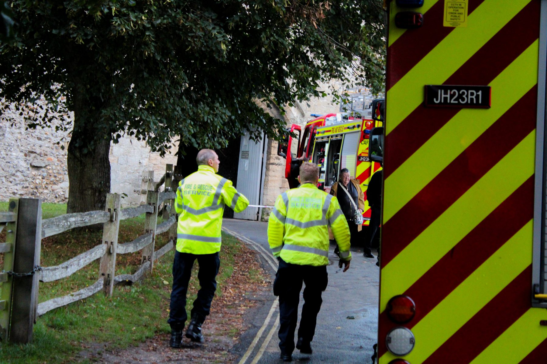 Rescue at Portchester Castle: Firefighters Save Man After 15-Foot Fall ...